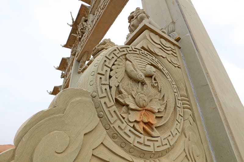 Chinese Stone Arch Building Stock Image - Image of tradition, china ...
