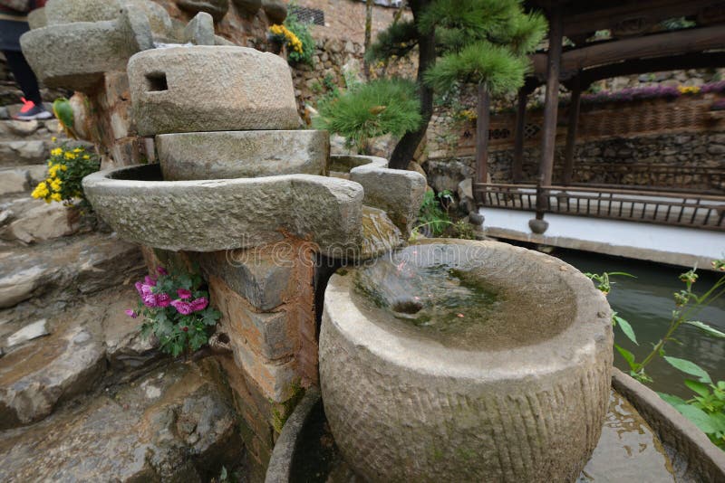 Chinese stone mill stock image. Image of maal, materials - 171940013