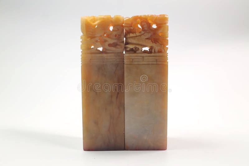 The Chinese Stone Stamps, Traditional Chinese Stamps Stock Image ...