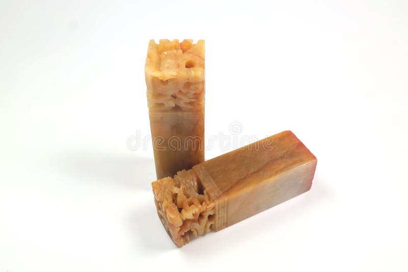 The Chinese Stone Stamps, Traditional Chinese Stamps Stock Image ...