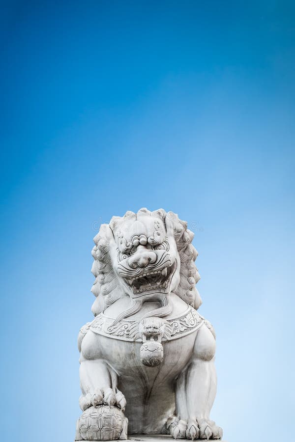 Chinese Stone Tiger Guardian Stock Image - Image of famous, decoration ...