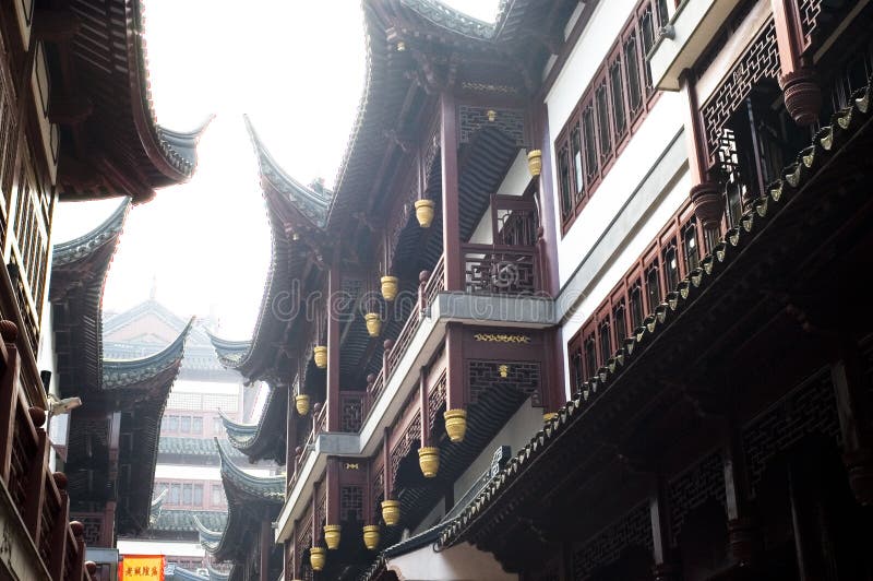 Chinese street stock photo. Image of architecture, downtown - 6584022