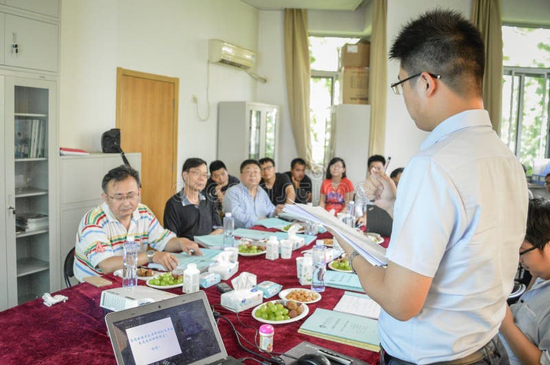 Chinese Student during the Presentation Editorial Photography - Image ...