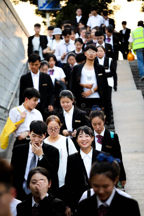 Chinese Students Beijing China 2019 Editorial Stock Photo - Image of ...