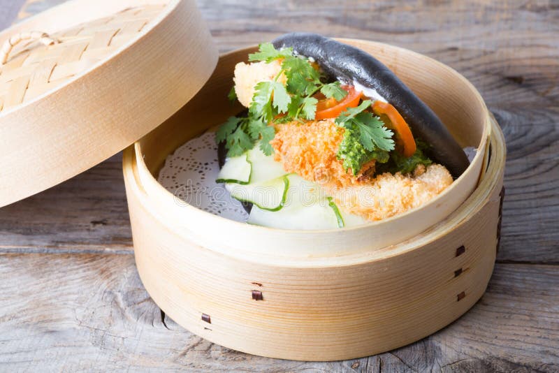 Chinese stuffed bread stock photo. Image of appetizer - 95188520