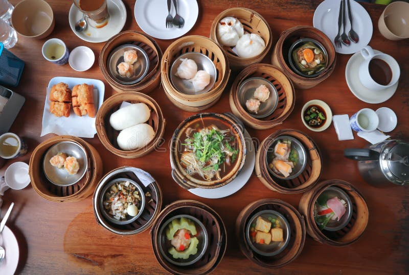 Chinese Stuffed Bun, Steamed Dumpling or Chinese Dumpling Stock Photo ...