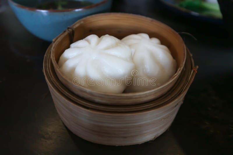 Chinese Stuffed Bun , Steamed Dumplingor Steamed Bun Stock Photo ...