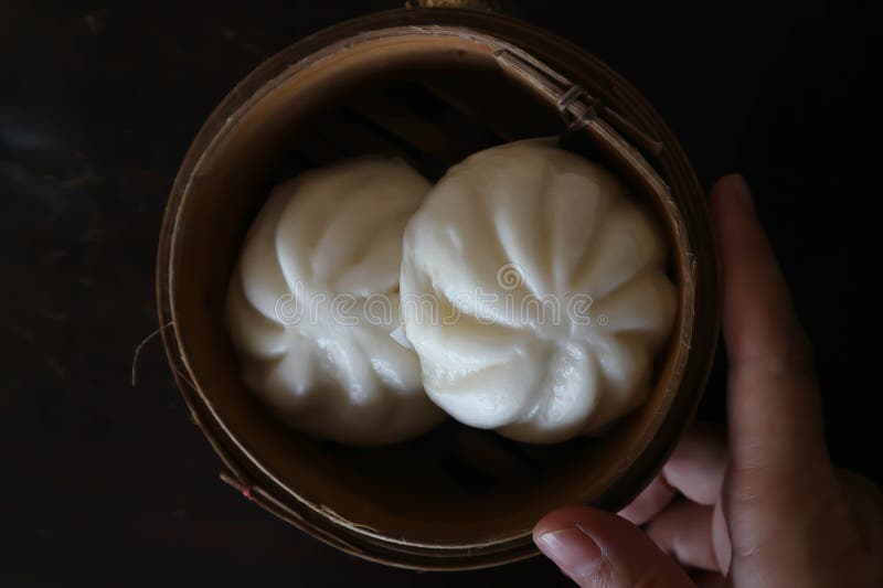 Chinese Stuffed Bun , Steamed Dumplingor Steamed Bun Stock Photo ...