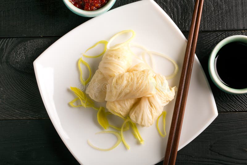 Chinese stuffed cabbage stock photo. Image of starter - 64910836