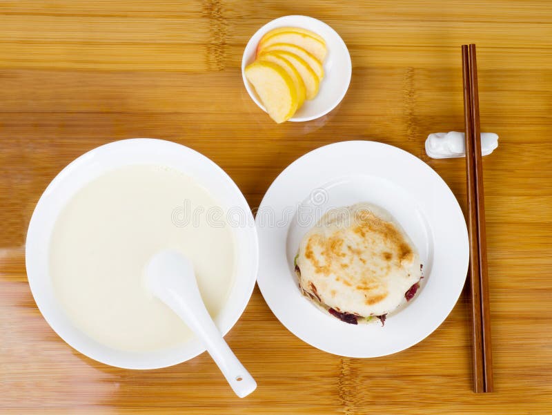 Chinese style breakfast stock photo. Image of cake, spoon - 26171646