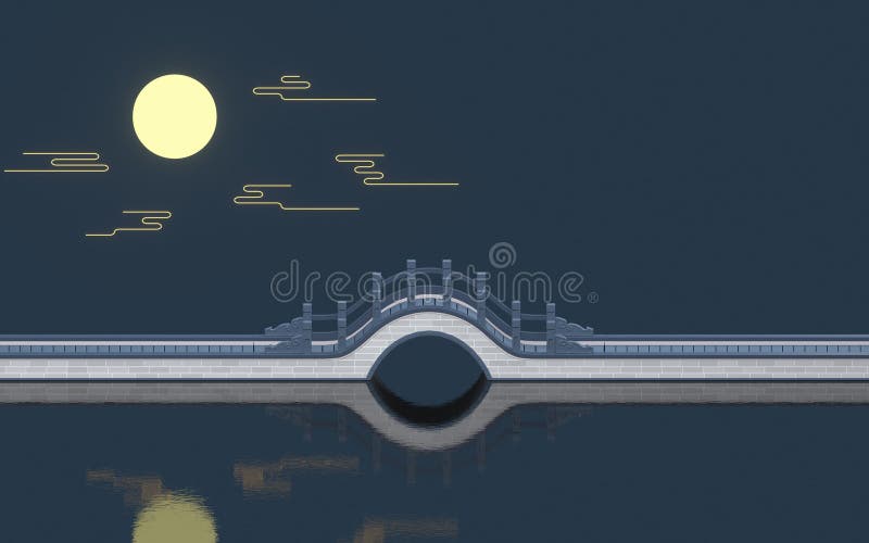 Bridge Full Moon Stock Illustrations – 371 Bridge Full Moon Stock ...