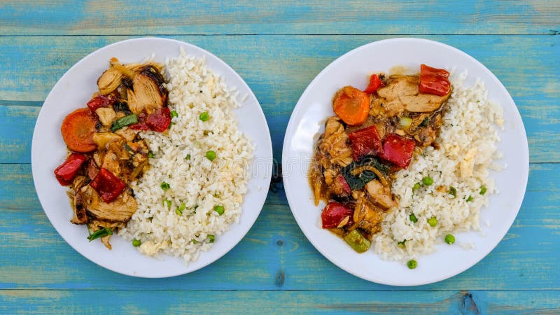 Chinese Style Chicken and Ginger with Rice Stock Image - Image of ...