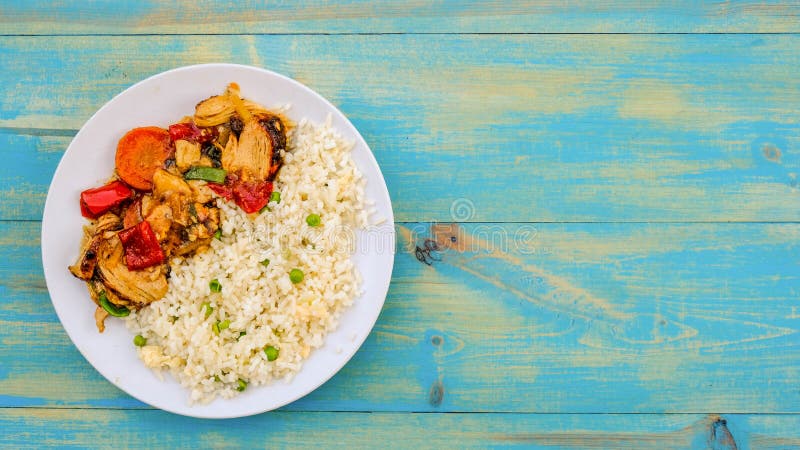 Chinese Style Chicken and Ginger with Rice Stock Image - Image of ...