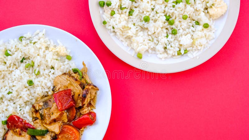 Chinese Style Chicken and Ginger with Rice Stock Image - Image of away ...