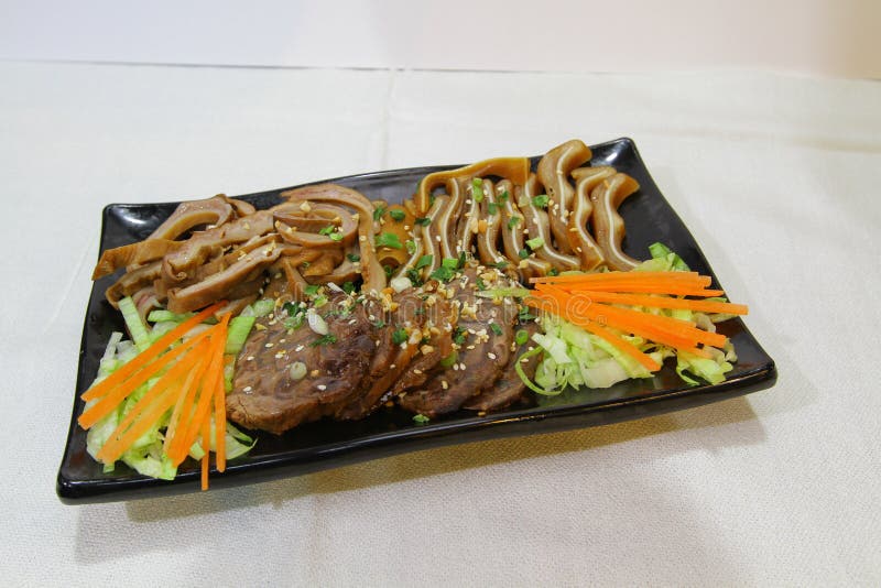 Chinese Style of Cold Dish at Display Stock Photo - Image of peanut ...