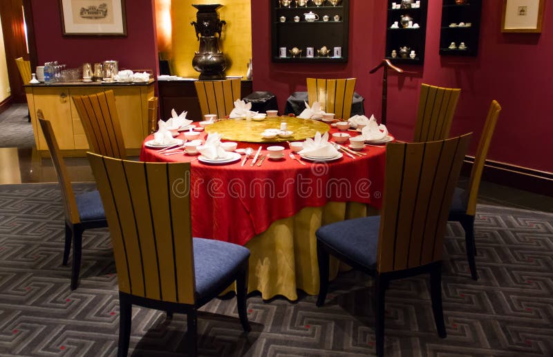 Chinese style dinner table stock photo. Image of table - 38226282