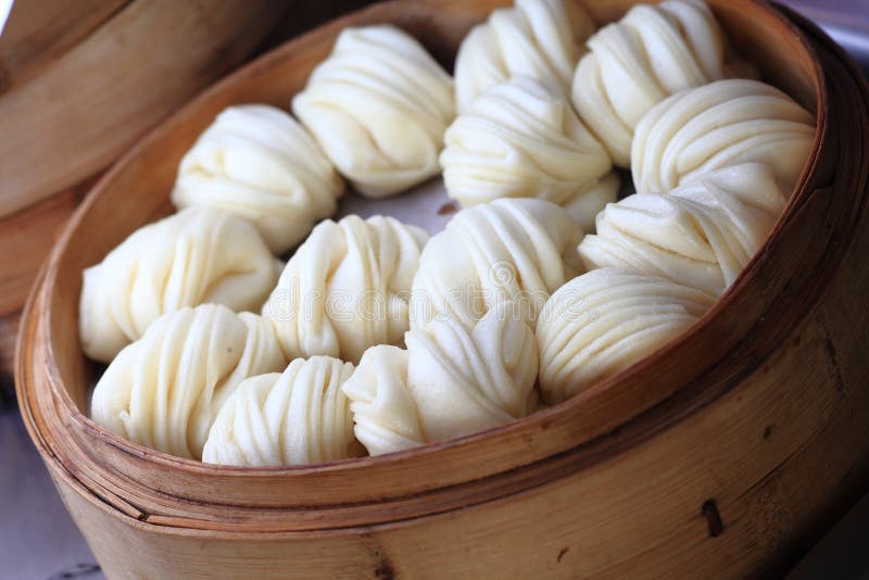 Chinese Style Dumpling and Buns Stock Image - Image of chocolate, bread ...