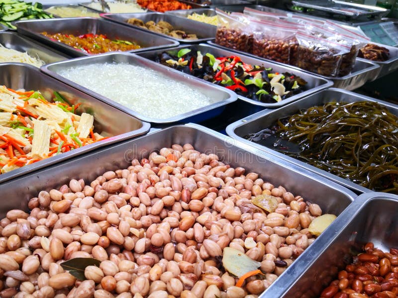 A Chinese Style Entree Stall Stock Image - Image of market, natural ...