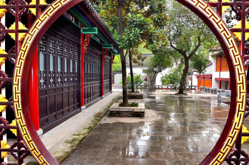 Chinese style gate stock photo. Image of wood, outdoor - 27467970