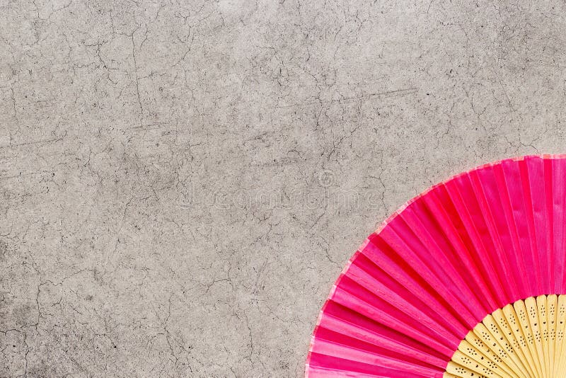 Chinese Style Hand Fan Made of Bamboo and Paper Stock Image - Image of ...