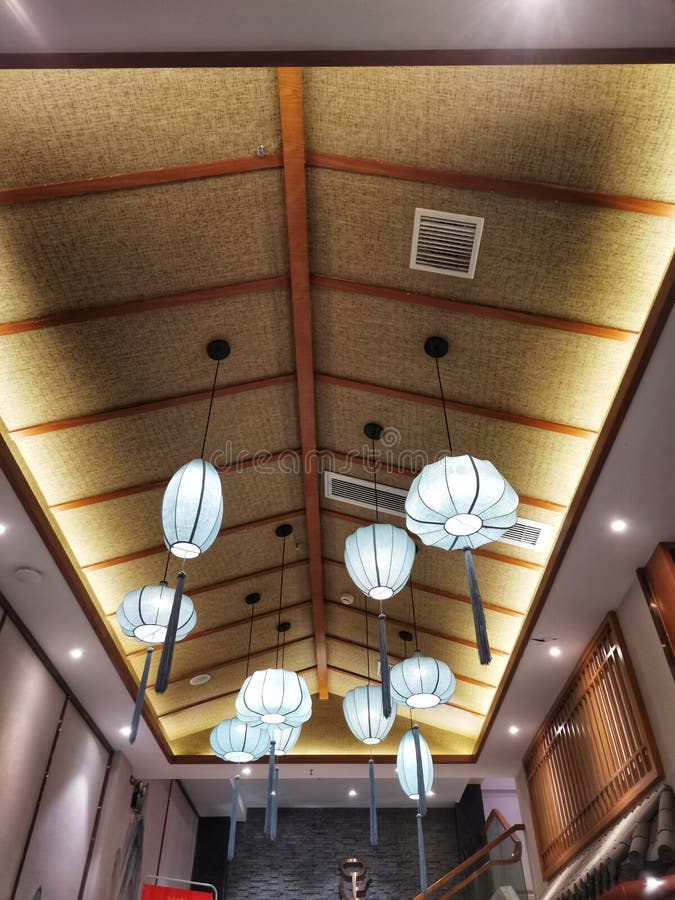 Chinese Style Lamps and Lanterns Stock Image - Image of closeup ...