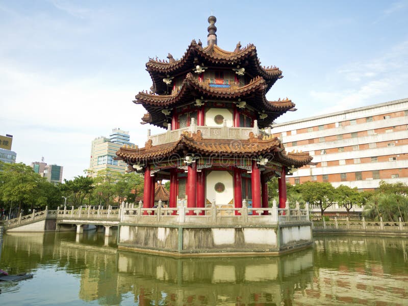 Chinese style pavilion stock photo. Image of view, traditional - 101149062
