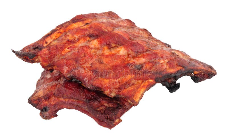 Chinese Style Pork Ribs with Egg Fried Rice Stock Image - Image of ...