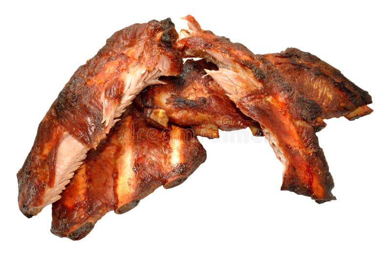 Chinese Style Pork Ribs with Egg Fried Rice Stock Image - Image of ...