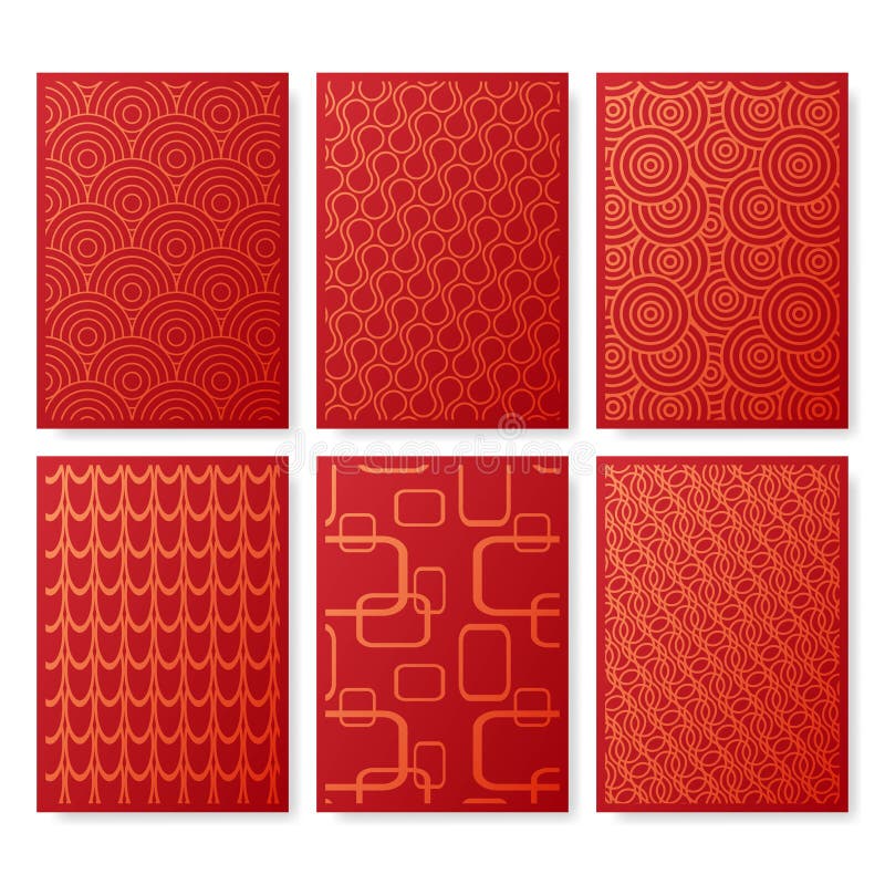 Chinese style posters set stock vector. Illustration of banner - 248796835