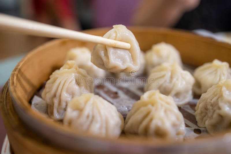 Chinese Style Steamed Soup Bun Stock Photo - Image of meal, breakfast ...