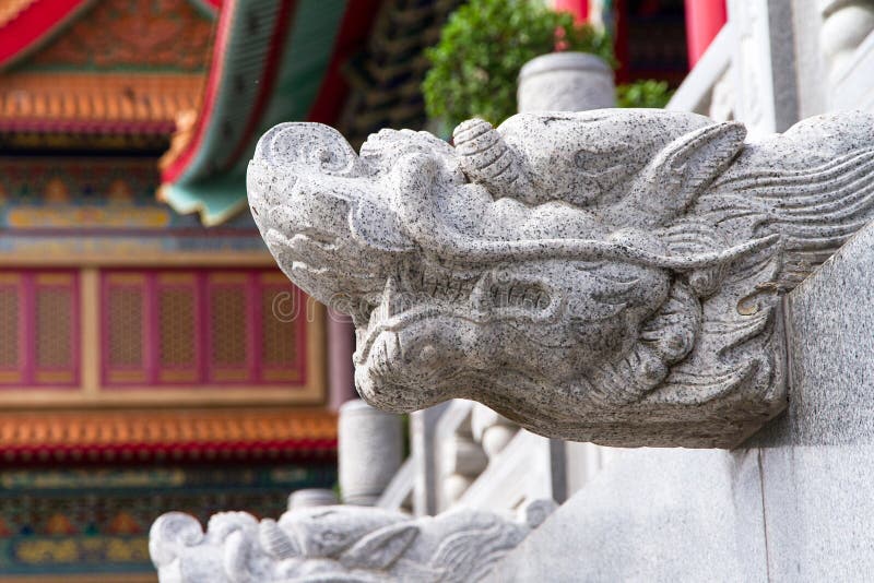 Chinese Style Temple in Thailand. Stock Image - Image of colorful ...