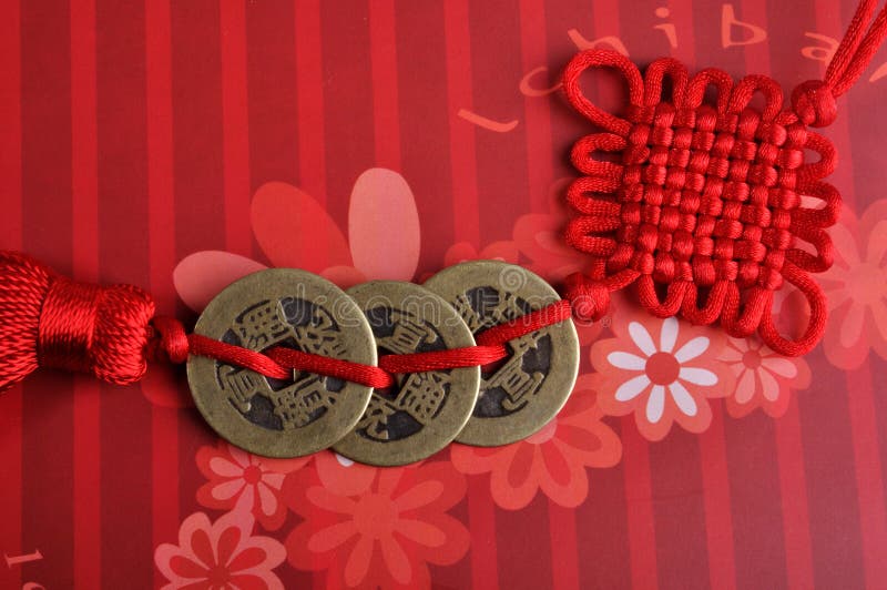 Chinese Style Tradtional Red Tie Decoration Stock Photo - Image of life ...