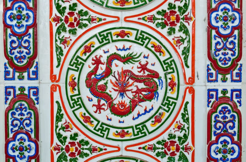Chinese style wall tiles stock photo. Image of vintage - 22082072