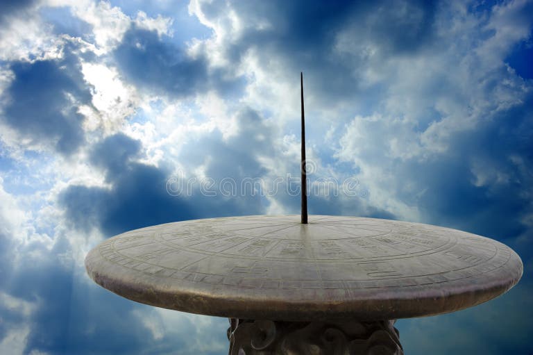 Chinese sundial stock photo. Image of east, design, characteristic ...