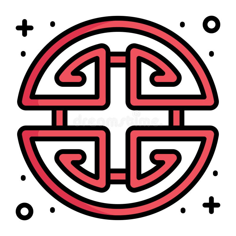 Chinese Symbol Vector Design, Modern Style Stock Vector - Illustration ...