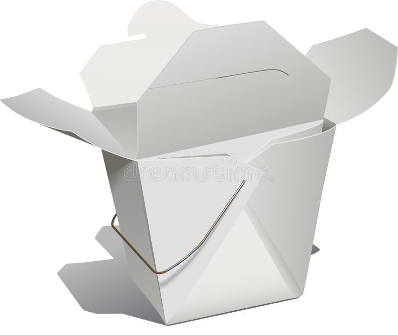 Chinese Take Out Container stock vector. Illustration of leftovers ...