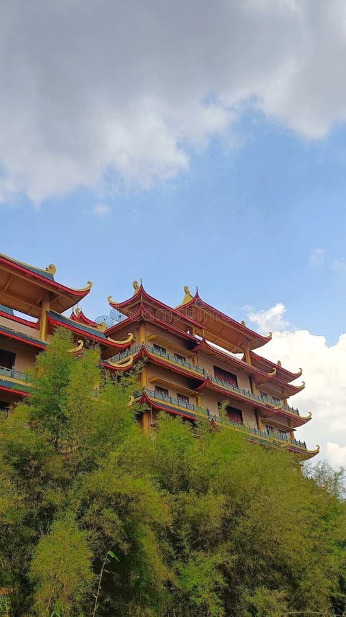 Chinese tample in medan stock photo. Image of monastery - 283586288