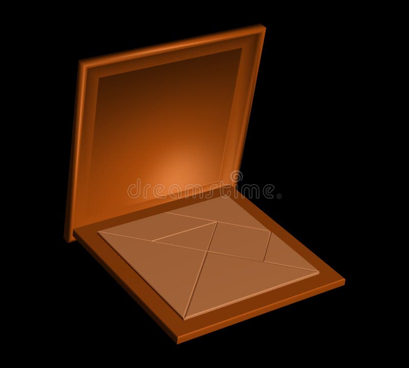 Chinese Tangram Puzzle in a Wooden Box Stock Image - Illustration of ...