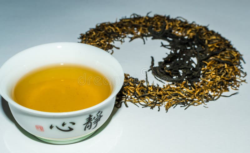 Tea Yin and Yang stock photo. Image of closeup, food - 104842316