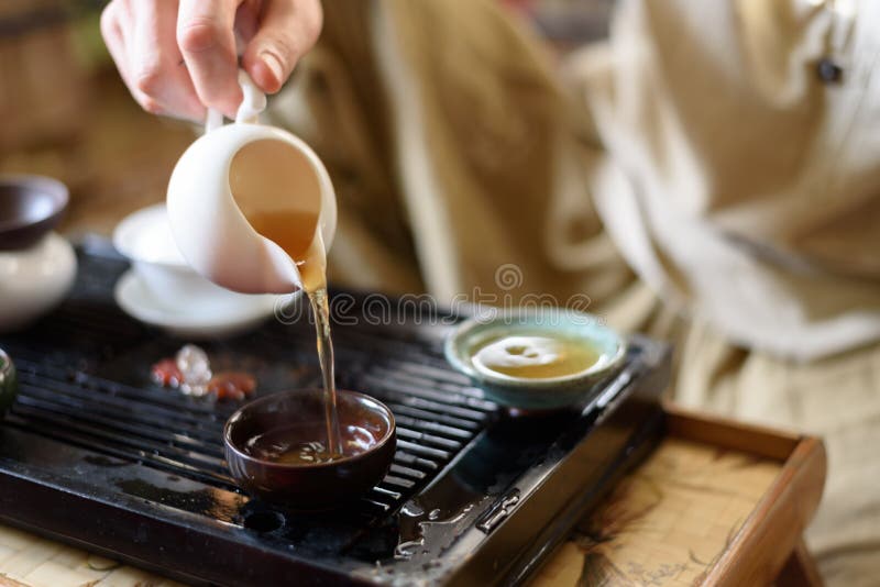 Chinese tea ceremony stock image. Image of room, antique - 85614947