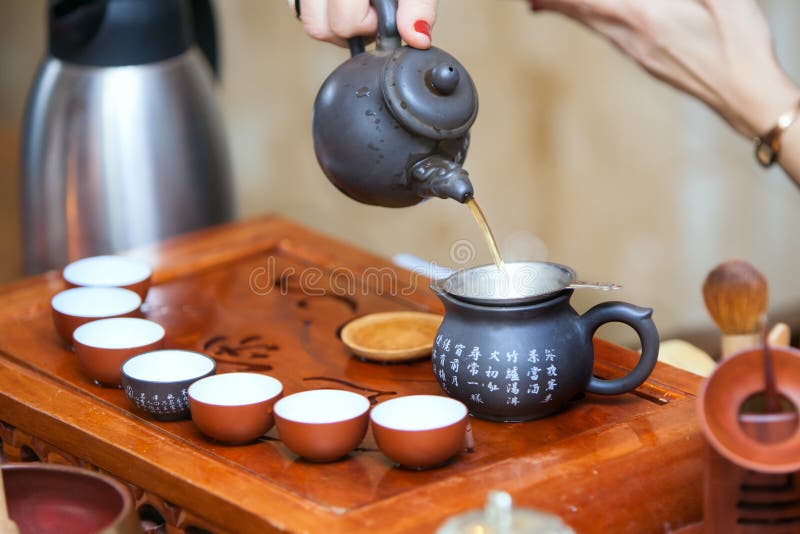 Chinese tea ceremony stock image. Image of asia, closeup - 66683409