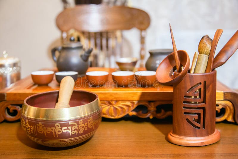 Chinese tea ceremony stock photo. Image of bowl, ceremony - 66683416
