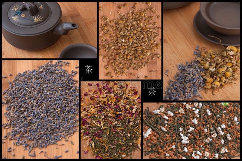 Tea Collage stock photo. Image of calm, sleep, restaurant - 27153748