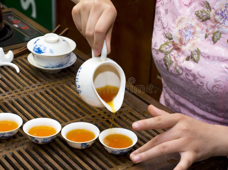 Chinese tea culture stock image. Image of porcelain, water - 14928667