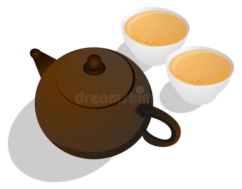 Chinese tea illustration stock vector. Illustration of asian - 7127328