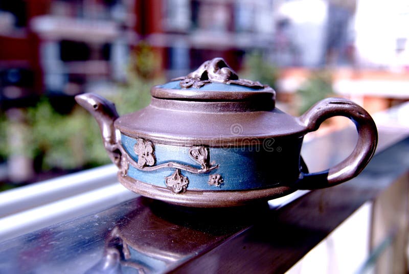 Chinese tea pot stock image. Image of drink, clay, china - 13982803