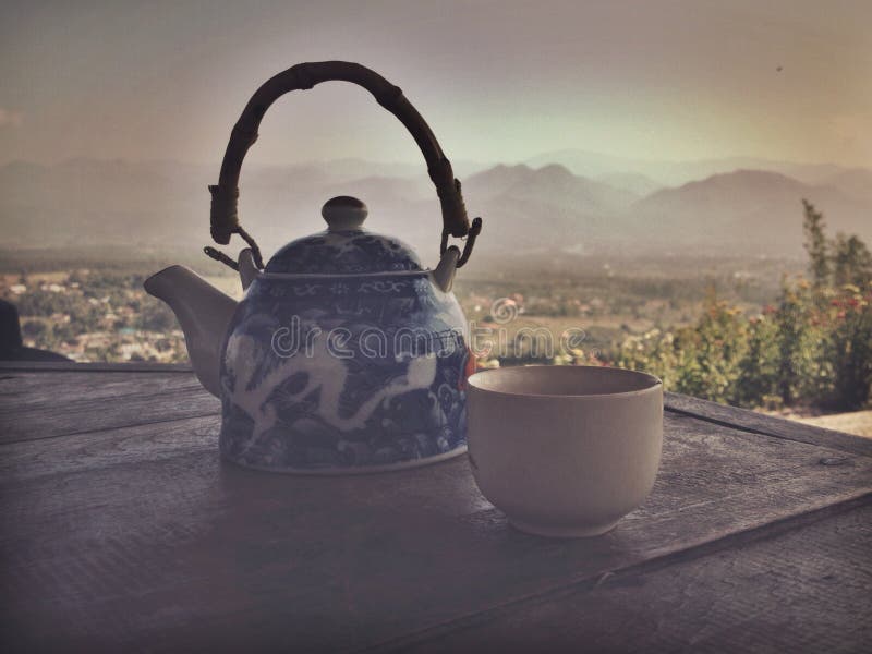 Chinese Tea Pot in Pai,Thailand Stock Image - Image of village ...