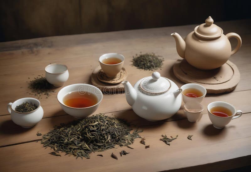 Chinese Tea 10. Quality Dried Chinese Tea Leaves with Freshly Brewed ...