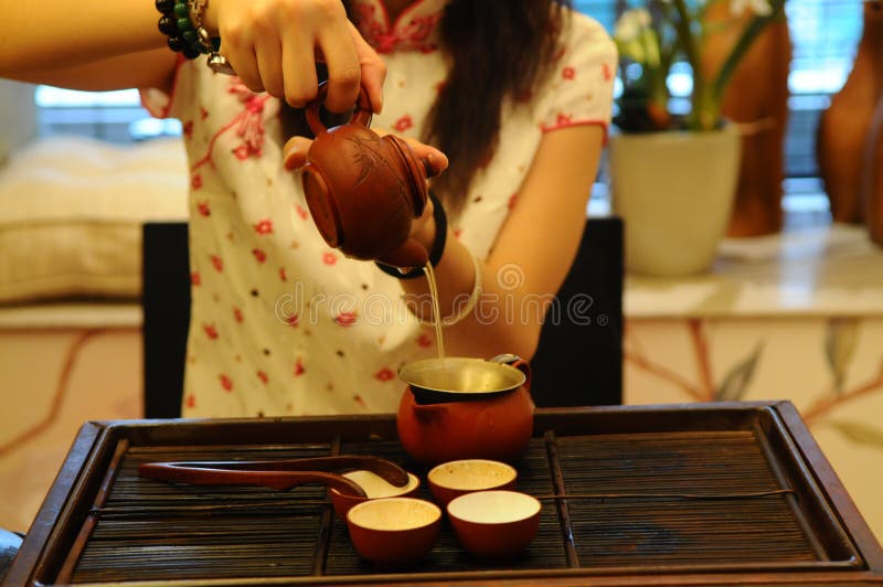 Chinese tea serving stock photo. Image of making, traditional - 5333026