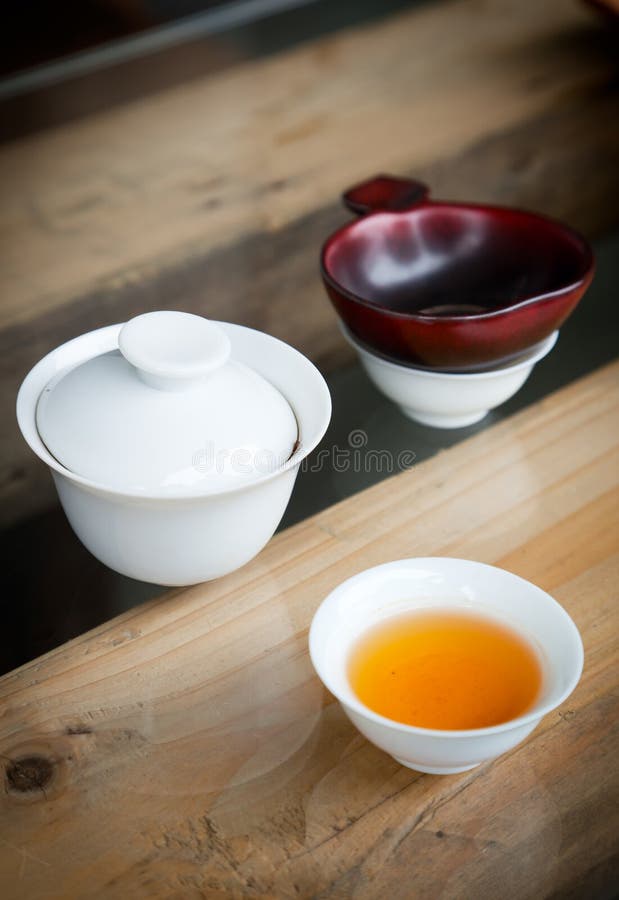 Chinese tea set stock image. Image of pottery, teapot - 16805197